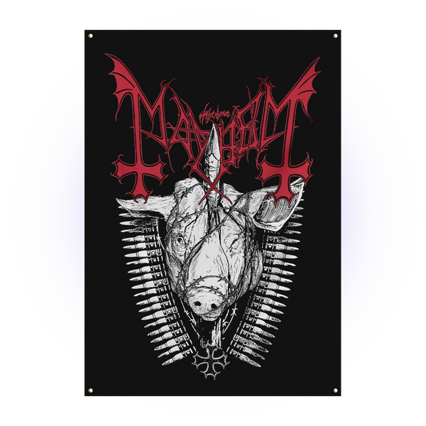 Pig Head Wall Flag – Mayhem Store US